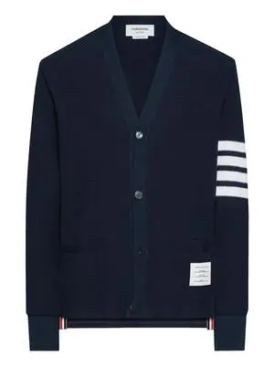 Thom Browne Long-sleeve Neck Cardigan 'navy' Blue