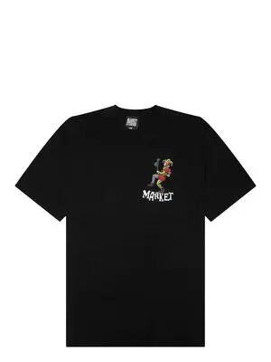 MARKET Call My Jester T-shirt /dark Green - Black