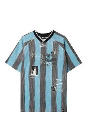Palm Angels Cali Regular Tee 'black - Blue