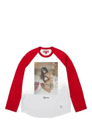Supreme X Larry Clark Sequin Raglan Long-sleeve Top - Red