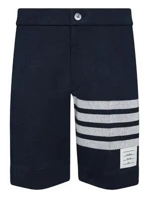 Thom Browne Double Face Knit Bermuda Shorts 'navy - Blue