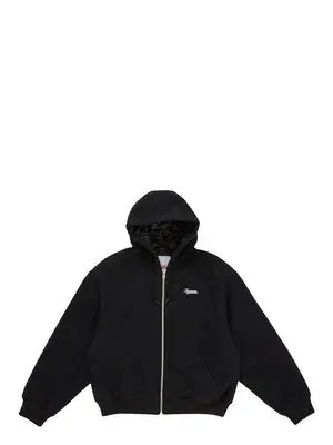 Supreme Larry Clark Hooded Varsity Jacket - Black