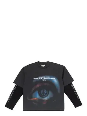 BLDG4 Joisted Short Sleeve Knit T-shirt - Black