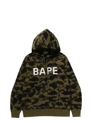 A BATHING APE 1st Camo Pullover Hoodie - Green