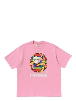A BATHING APE Banana Bathing Ape Relaxed Fit Tee Shirt - Pink