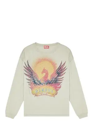 DIESEL® T Boxt Long Sleeve Aa1 T-shirt - Natural