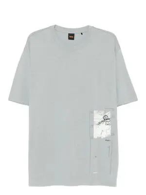 BOSS Boss Grey T-Shirts & Vests - T-Shirts Men