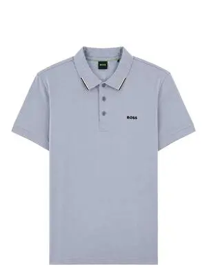 BOSS Grey Polo Shirts - Gray