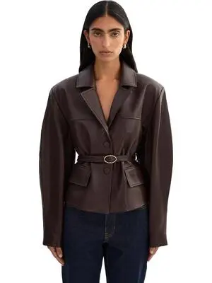 LAMARQUE Pearl Leather Jacket One-color