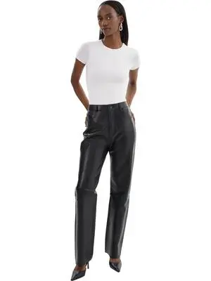 LAMARQUE Shannon Leather Pants Black