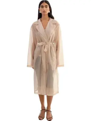 LAMARQUE Talise Sheer Organza Trench Coat