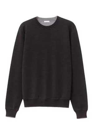 Iris Von Arnim Merino Sweater Reversible Anthra/platinum
