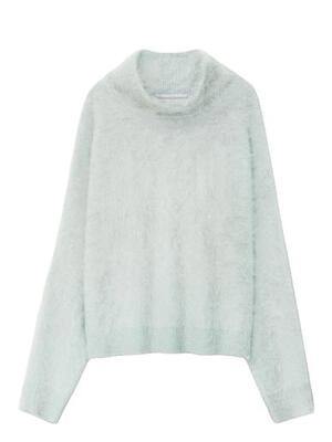 Iris Von Arnim Brushed Cashmere Sweater - Glacier