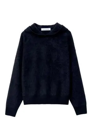 Iris Von Arnim Brushed Cashmere Sweater Navy