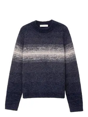 Iris Von Arnim Cashmere-silk Sweater - Midnight/alabaster