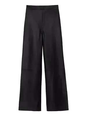 Iris Von Arnim Leather Trousers Navy