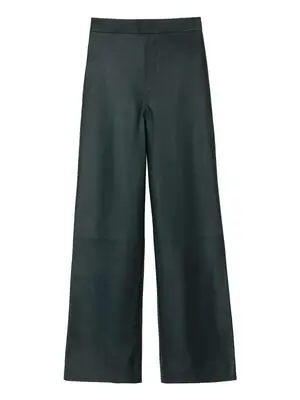 Iris Von Arnim Leather Trousers Pine Green