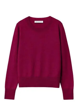 Iris Von Arnim Cashmere-Silk Sweater Ruby