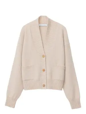 Iris Von Arnim Cashmere-Silk Cardigan Alabaster