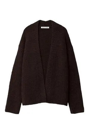 Iris Von Arnim Cashmere-Silk Cardigan Chocolate