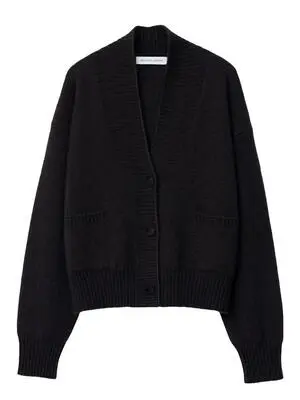 Iris Von Arnim Cashmere-Silk Cardigan Navy