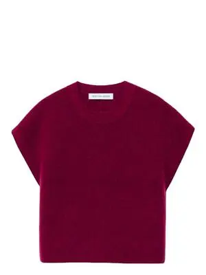 Iris Von Arnim Cashmere-Silk Top Ruby