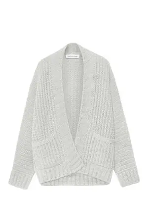 Iris Von Arnim Cashmere Cardigan Chalk