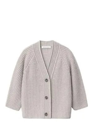 Iris Von Arnim Cashmere Cardigan - Pebble