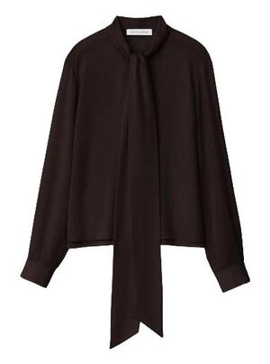 Iris Von Arnim Silk Blouse - Chocolate