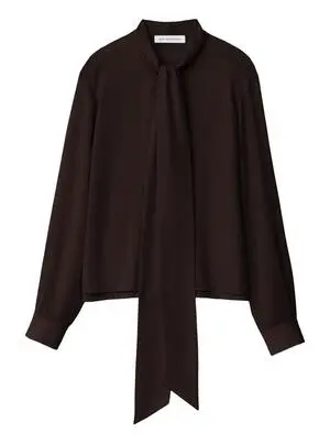 Iris Von Arnim Silk Blouse Chocolate