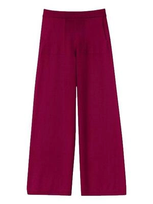 Iris Von Arnim Cashmere-silk Trousers - Ruby