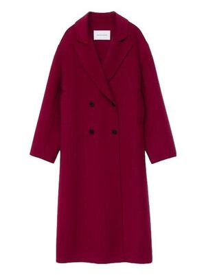 Iris Von Arnim Doubleface Coat - Ruby