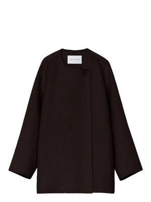 Iris Von Arnim Doubleface Short Coat - Chocolate