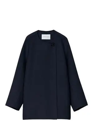 Iris Von Arnim Doubleface Short Coat Ocean