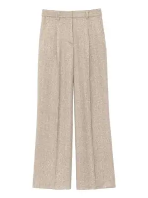 Iris Von Arnim Pleated Trousers - Alabaster