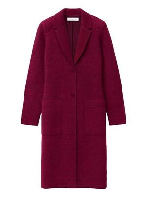 Iris Von Arnim Cashmere-Silk Coat Ruby