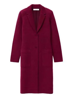 Iris Von Arnim Cashmere-silk Coat - Ruby