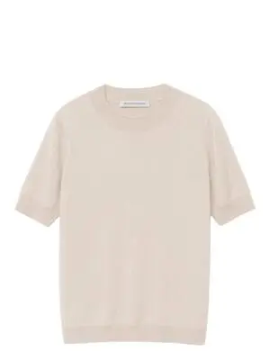 Iris Von Arnim Cashmere-silk T-shirt - Alabaster