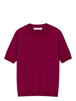 Iris Von Arnim Cashmere-silk T-shirt - Ruby