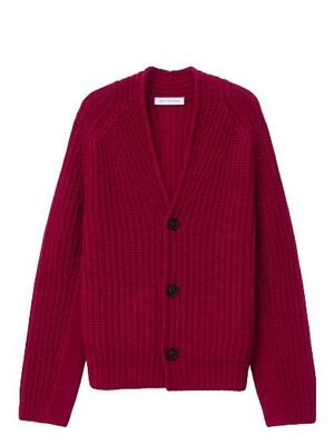 Iris Von Arnim Cashmere Cardigan - Ruby