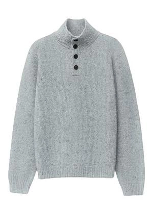 Iris Von Arnim Wool-cashmere Half-zip Sweater - Arctic