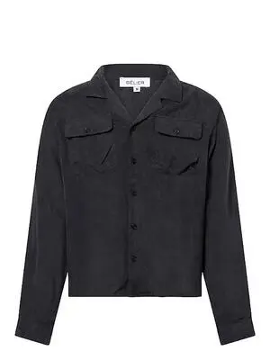 BELIER Cannes Flap-pocket Cupro Shirt L