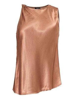 Rails Robin Twist Shoulder Strap Satin Tank Top - Cinnamon