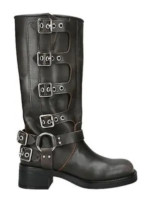 Steve Madden Rocky Leather Boots Brown