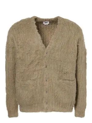 Obey Patron Brushed Woven Cardigan - Tea Leaf