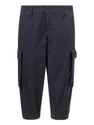 Gimaguas Sara Cotton Capri Trousers - Navy