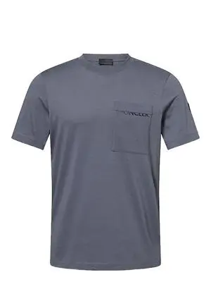 Moncler Logo-print Cotton T-shirt - Grey
