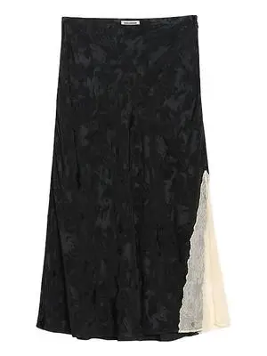 Zadig&Voltaire Jayla Jacquard Lace-trim Woven Midi Skirt - Gloom