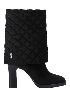 Steve Madden Subscribe Faux-suede Heeled Boots - Black