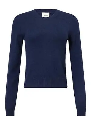REFORMATION Lian Crewneck Cashmere Jumper - Navy